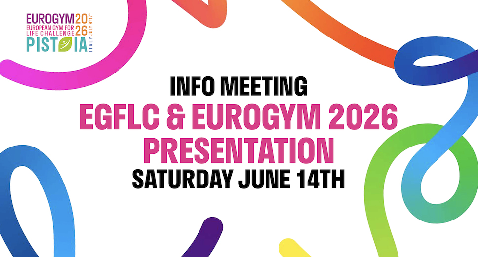 Infomeeting EUROGYM 2026 Invitation June 13th/15th 2025 – Eurogym 2026 Pistoia Italia
